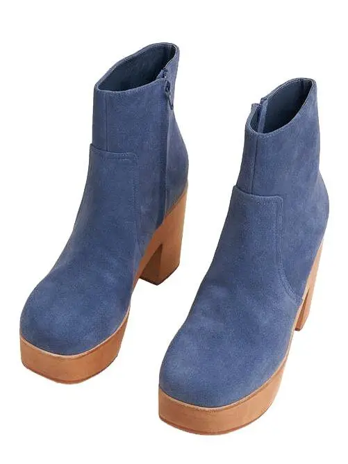 Charlotte Stone Paz Platform Clog Boots - Swell