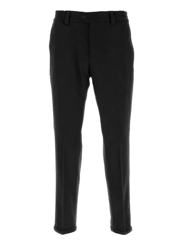 PT TORINO Stretch Wool Pants - Black