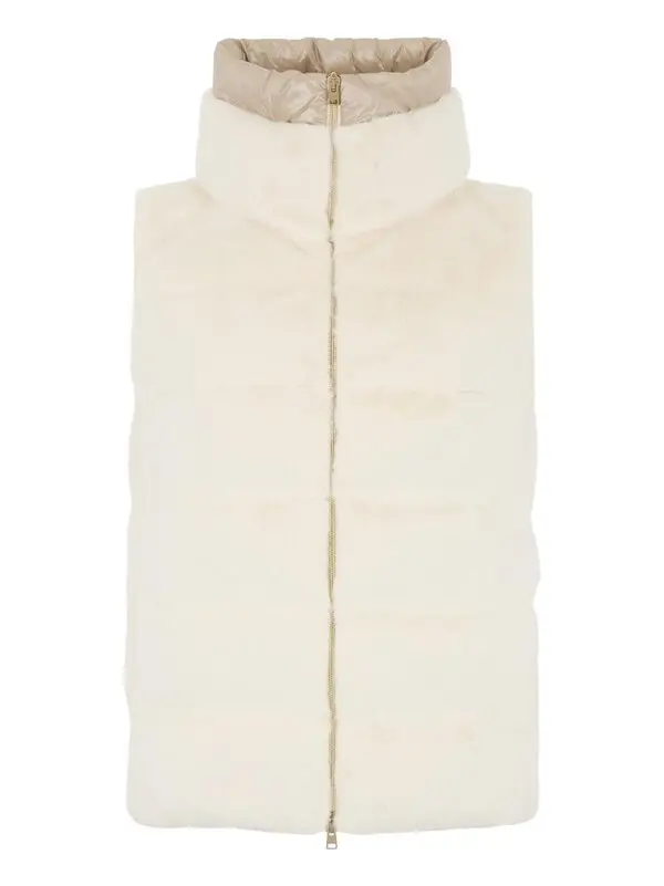 Herno Vegan Fur Waistcoat - White