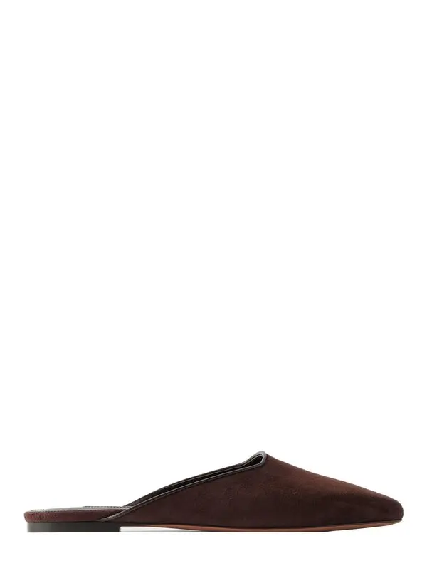 EMME PARSONS Suede Mules - Brown