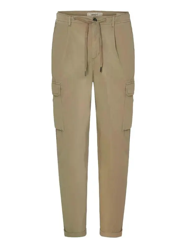 40WEFT Pleated Tapered Trousers - Neutrals