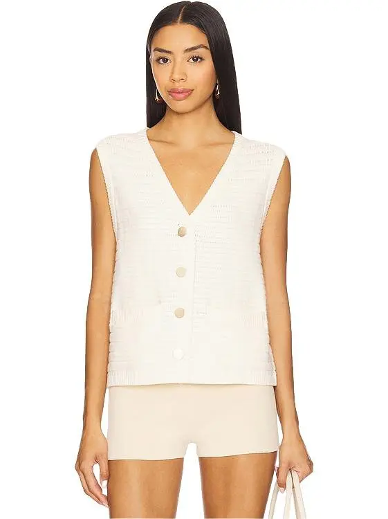 Sanctuary Textured Knit Sweater Vest - Macrame