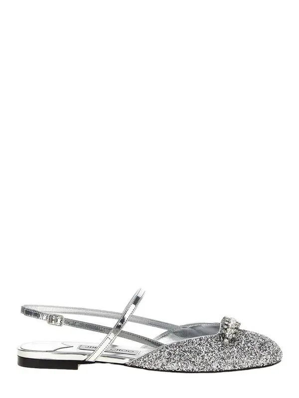 JIMMY CHOO Belinda Slingbacks - Silver