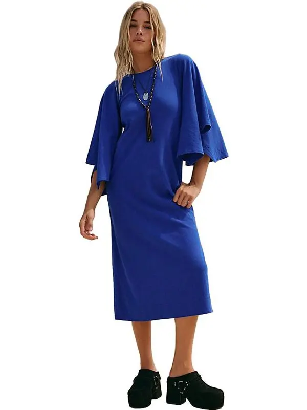 Free People Briar Midi Dress - Baja Surfside