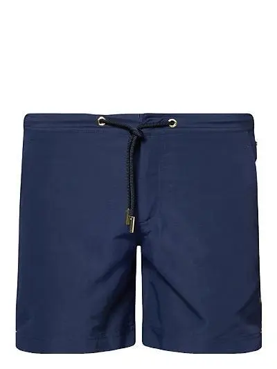 Orlebar Brown Bulldog Striped-trim Swim Shorts - Night Iris