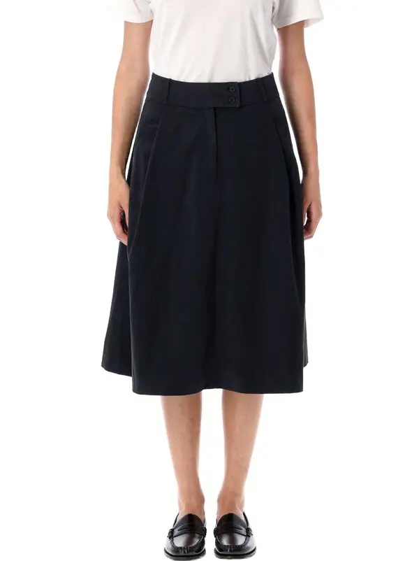 A.p.c. Deborah Midi Skirt - Black