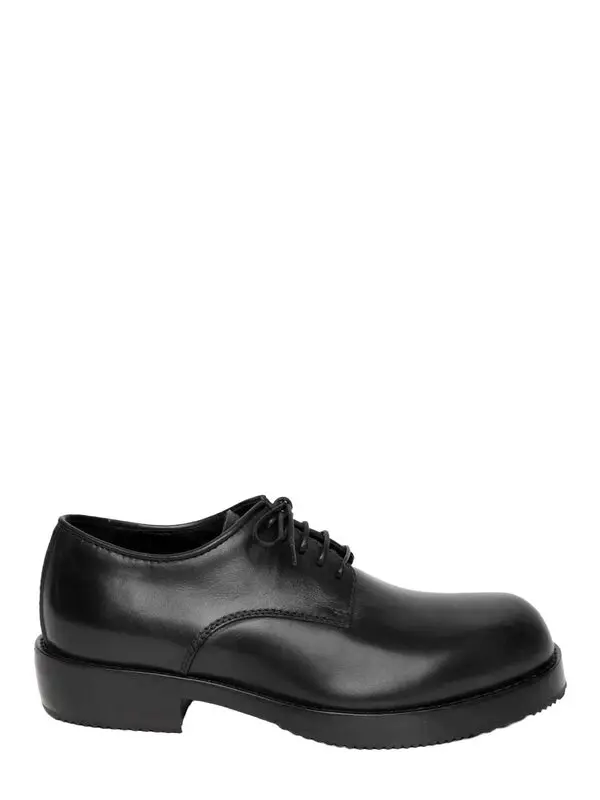 Dries Van Noten Leather Lace-up Derby Shoes - Black