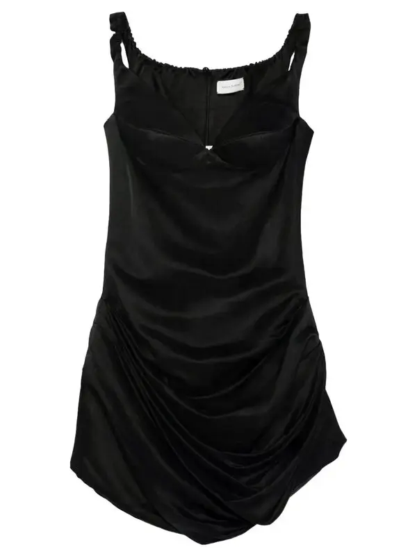 Magda Butrym Draped Mini Dress - Black