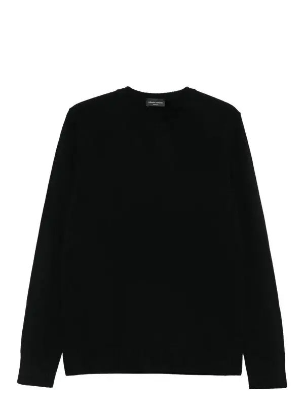 ROBERTO COLLINA Crew-neck Sweater - Black