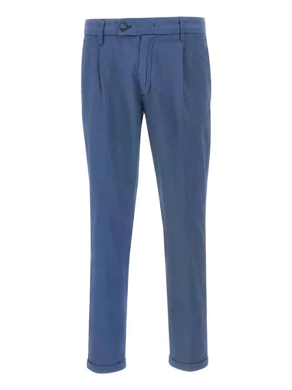RE-HASH Cotton-blend Trousers - Blue