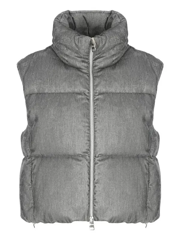 Herno Quilted Sleeveless Jacket - Grey