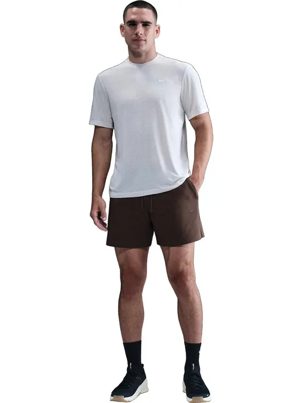 Nike Primary Fleece 7" Dri-fit Unlined Performance Shorts - Brown