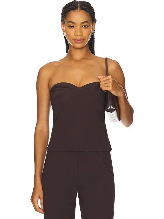 Amanda Uprichard Soho Top - Cocoa