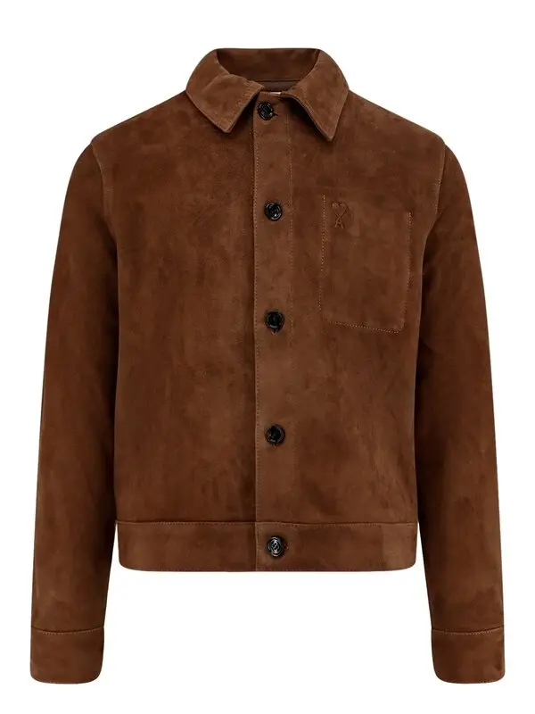 Ami Suede Jacket - Brown