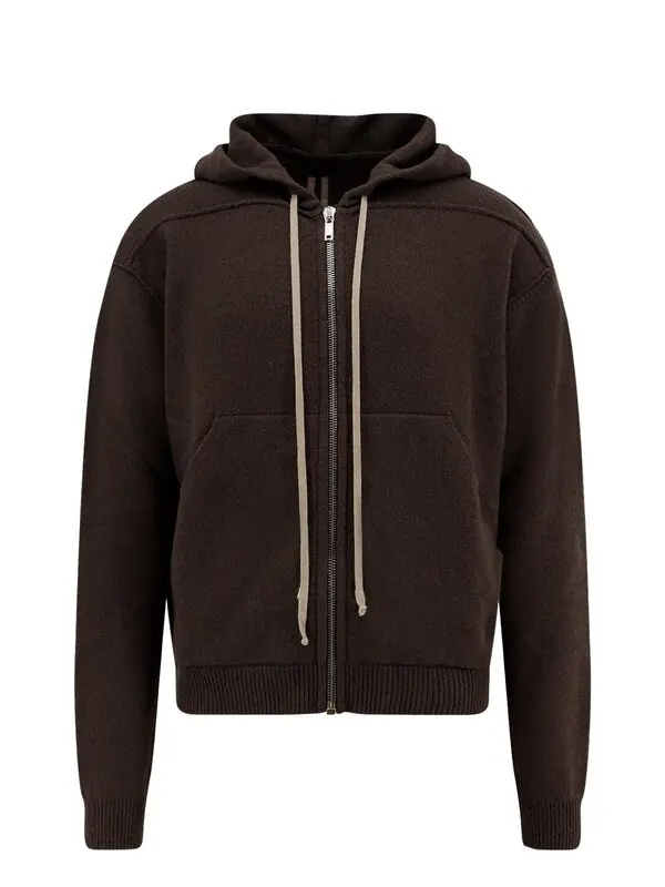Rick Owens Cashmere Hooded Sweatshirt - Grey