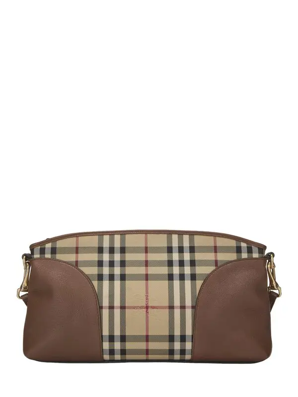 Burberry Haymarket Check Chester Crossbody Small - Brown