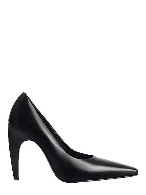 JUDE Fame 105 Brushed Leather Pumps - Black