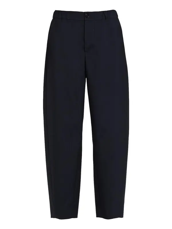 Marni Elastic Waistband Straight-leg Trousers - Midnightb