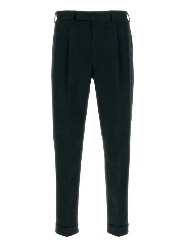 PT TORINO Stretch Cotton Pants - Black