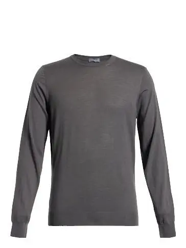 DRUMOHR Super 140s Wool Sweater - Grey