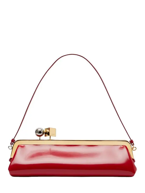 Jacquemus Salon Leather Clutch - Red