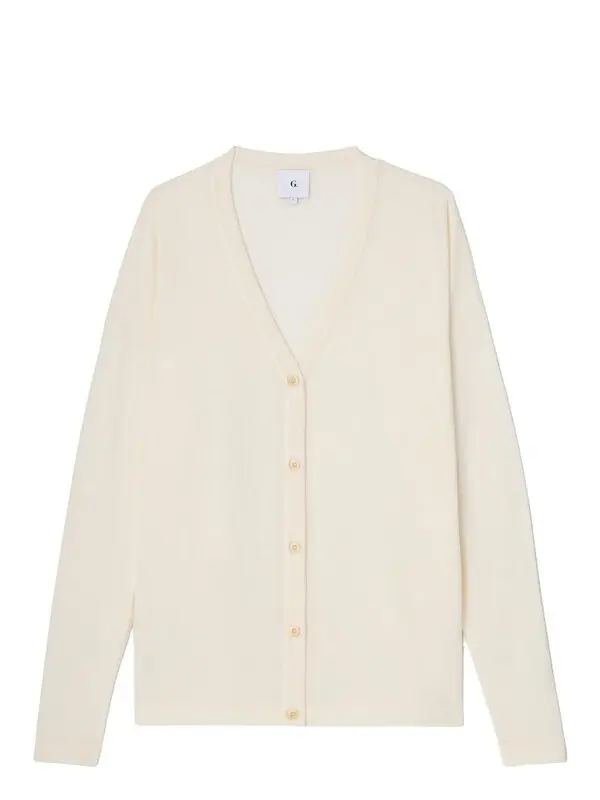 G. LABEL BY GOOP Lennon Cashmere Cardigan - Ivory