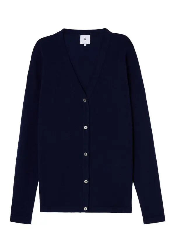 G. LABEL BY GOOP Lennon Cashmere Cardigan - Navy