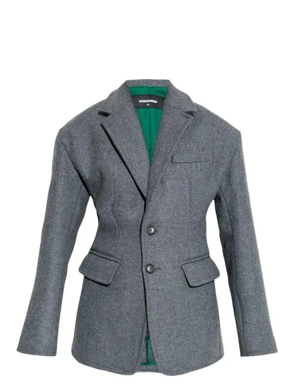 Dsquared2 Relaxed Double Jacket - Grey
