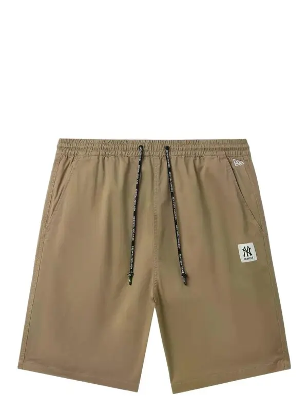 New Era Logo-patch Shorts - Neutrals