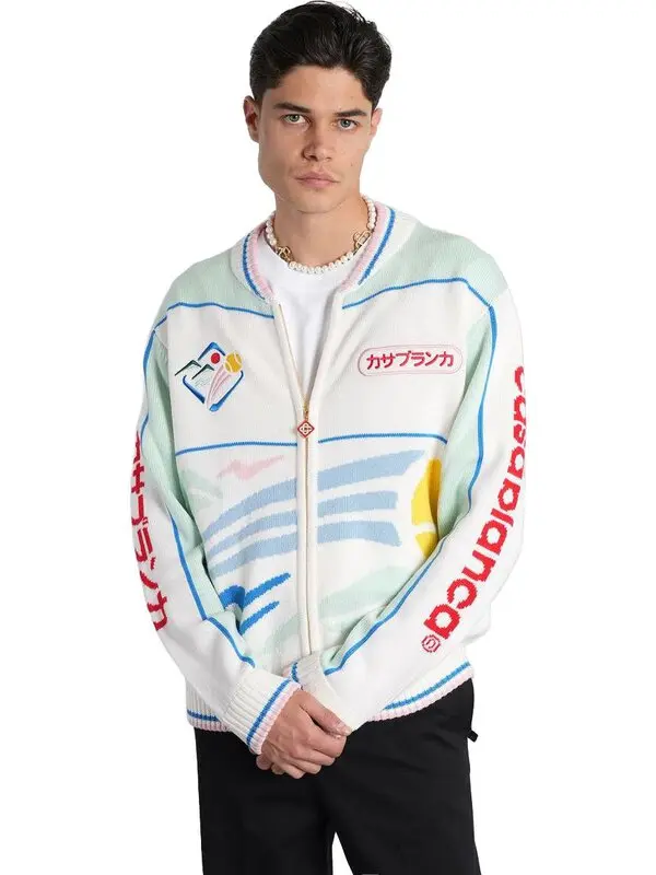 Casablanca Printed Knitwear - White