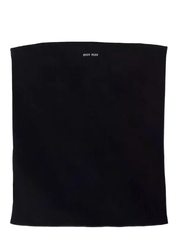 Miu Miu Intarsia-logo Top - Blue