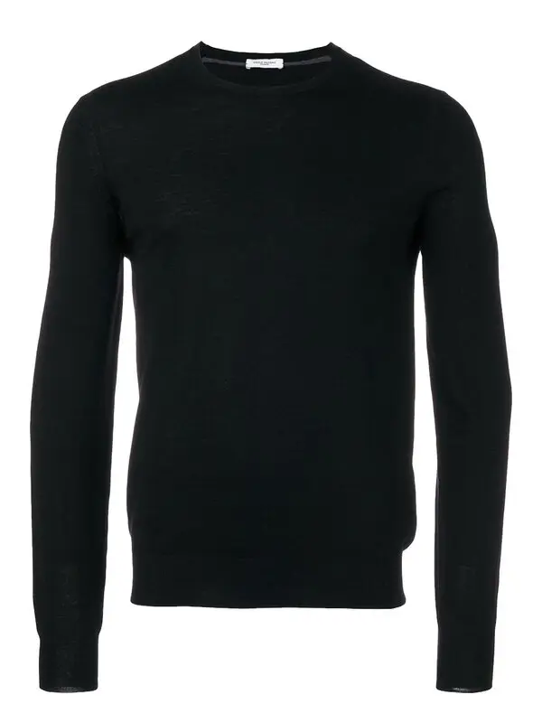 PAOLO PECORA Crew Neck Jumper - Black