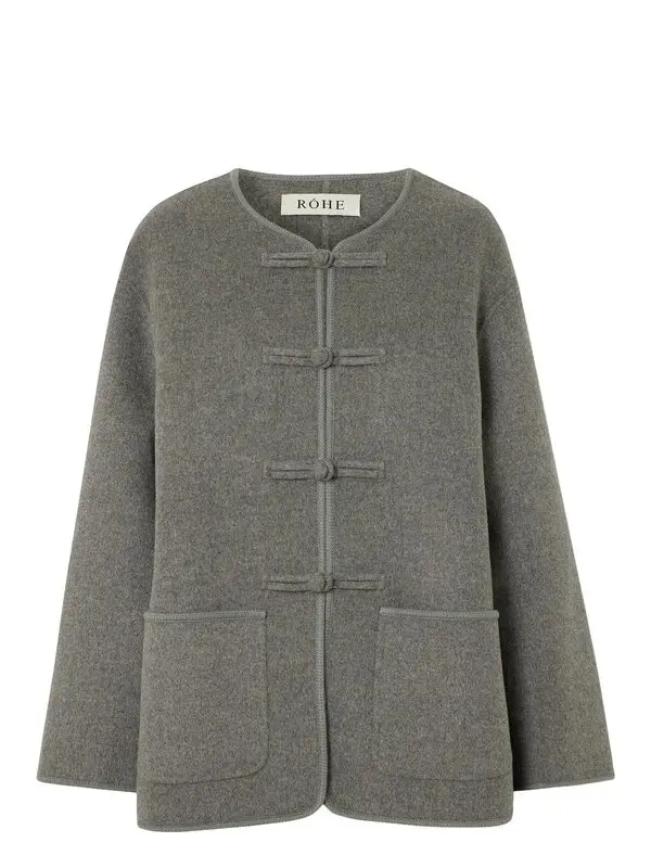 RÓHE Oversized Wool And Cashmere-blend Jacket - Gray