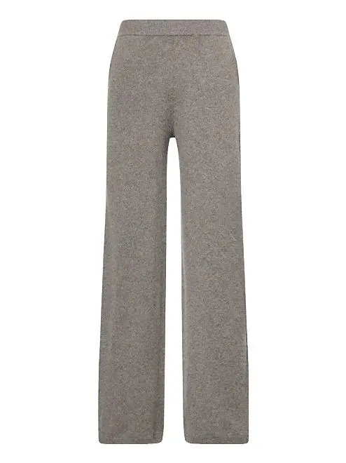 Frenckenberger Relaxed-fit Straight-leg Cashmere Trousers - Brown Melange