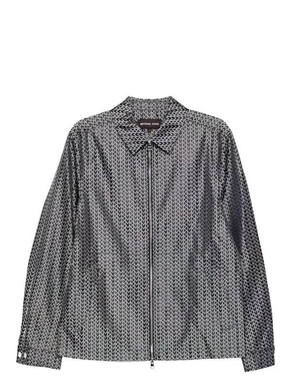 Michael Kors Jacquard Logo Jacket - Black
