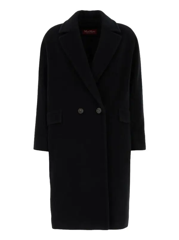 MAX MARA STUDIO Cocco Wool Coat - Black
