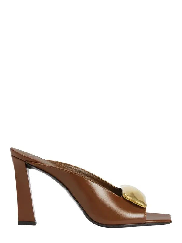 GIUSEPPE ZANOTTI Mya Stone 90 Mule - Brown