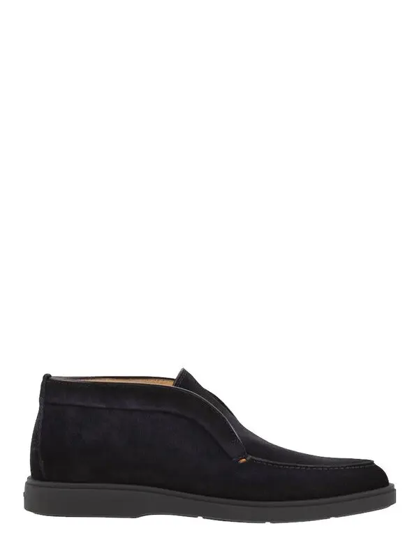 Santoni Suede Desert Boot - Blue