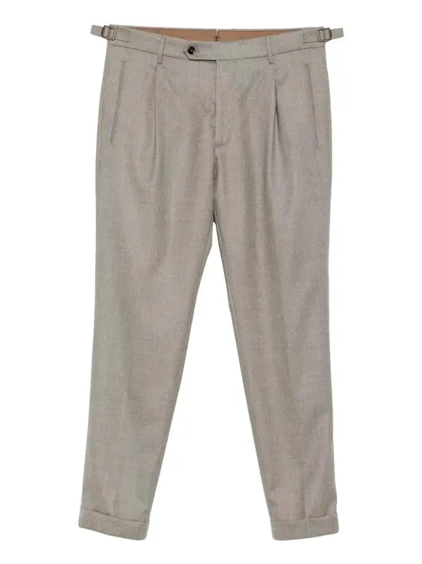 BERWICH Pleated Side-adjuster Trousers - Neutrals