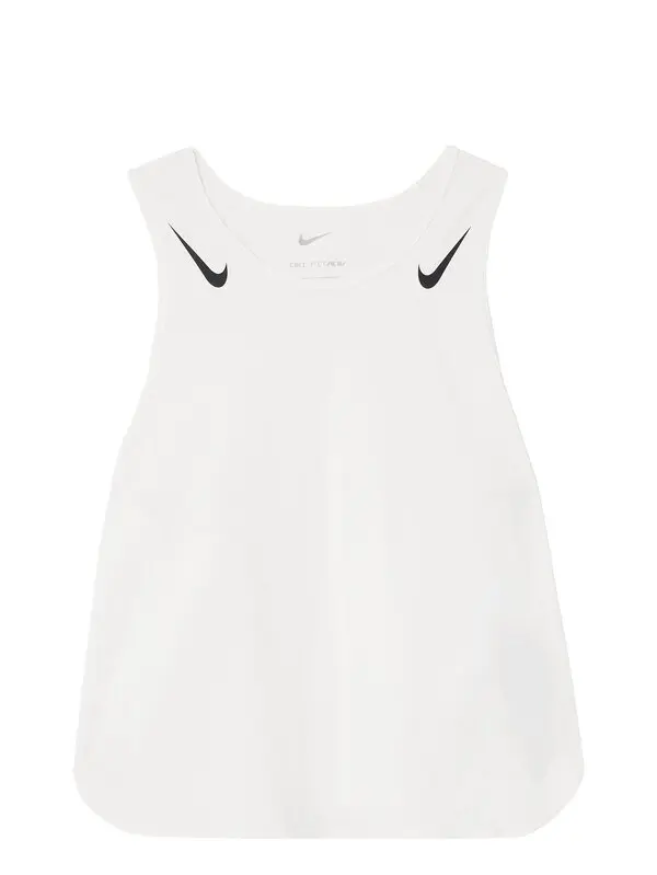 Nike Aeroswift Cropped Dri-fit Adv Tank - White