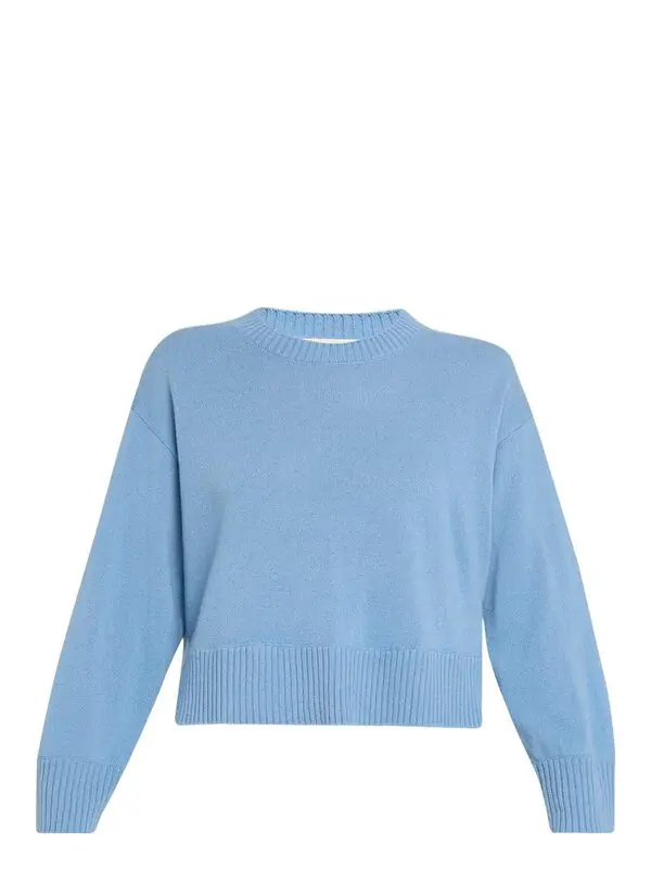 Officine Générale Nicky Crewneck Cashmere-blend Sweater - Ash Blue
