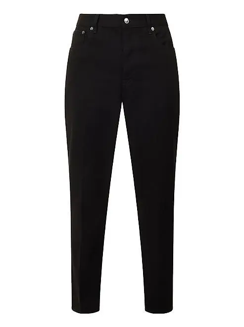 Gucci Horsebit-chain Slim-leg Cotton Denim Jeans - Black/mix