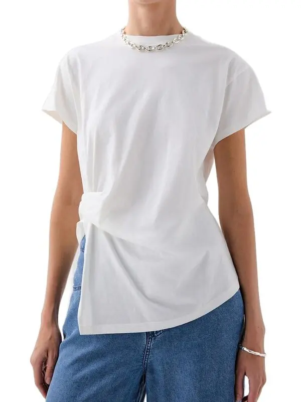 SCALPERS Side Knot Tee - Ecru