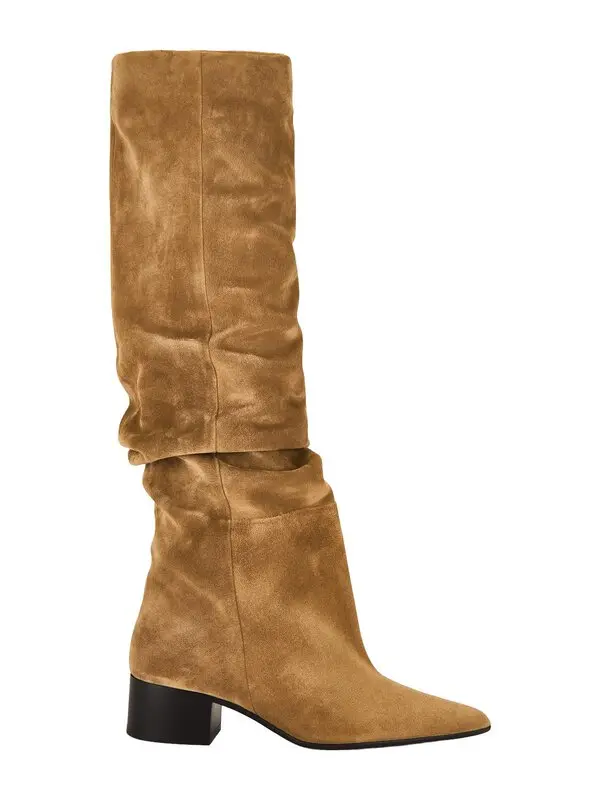 Khaite Andee Over The Knee Slouchy Boot - Taupe