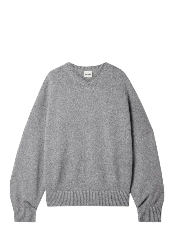 Khaite Wolfe Cashmere Sweater - Gray