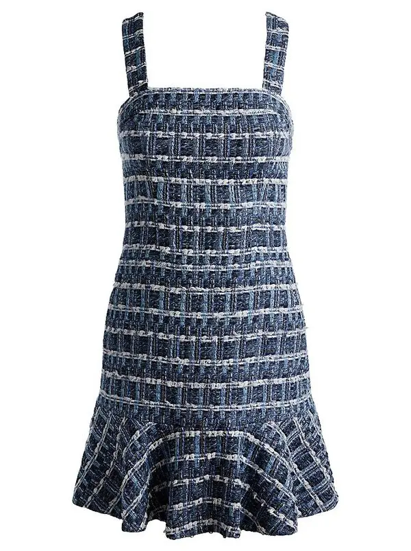 Alice + Olivia Kaidra Drop Waist Dress - Indigo