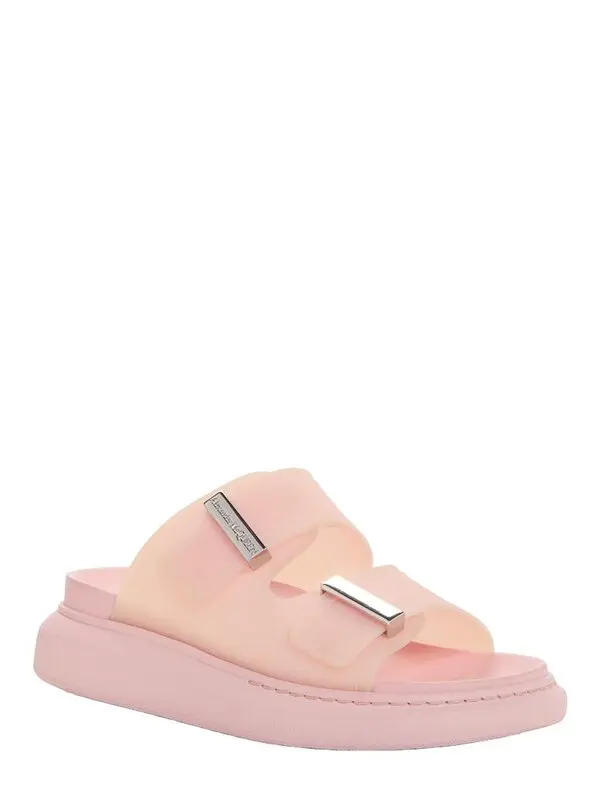 Alexander McQueen Slide Sandals - Rose Silver