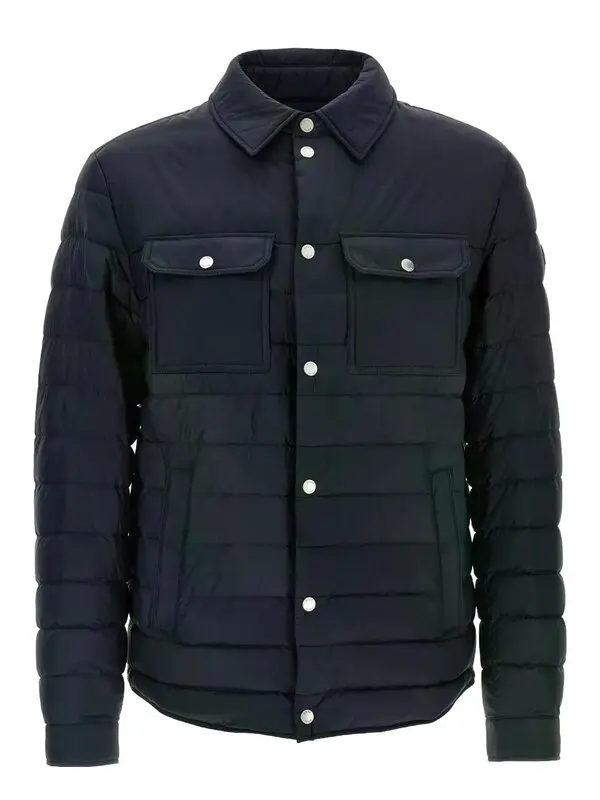 Hugo Boss Quilted Shirt-collar Jacket - Blue