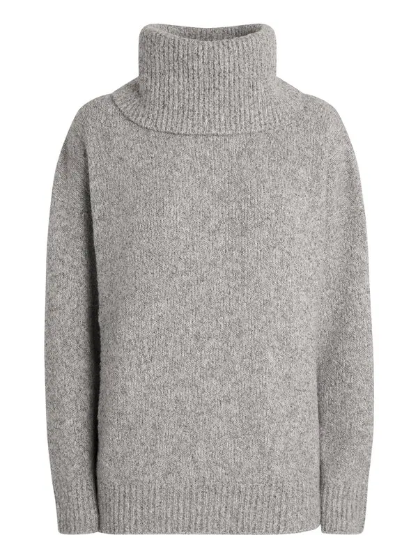 Iris Von Arnim Silk-cashmere Mariestad Rollneck Sweater - Grey