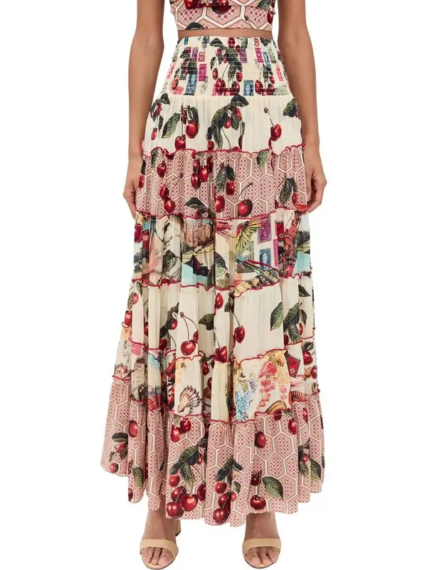 Camilla Silk Tiered Circle Skirt - Notes From The Road